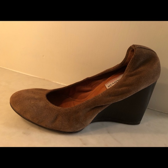 Lanvin | Shoes | Lanvin Wedgebrown Suede | Poshmark